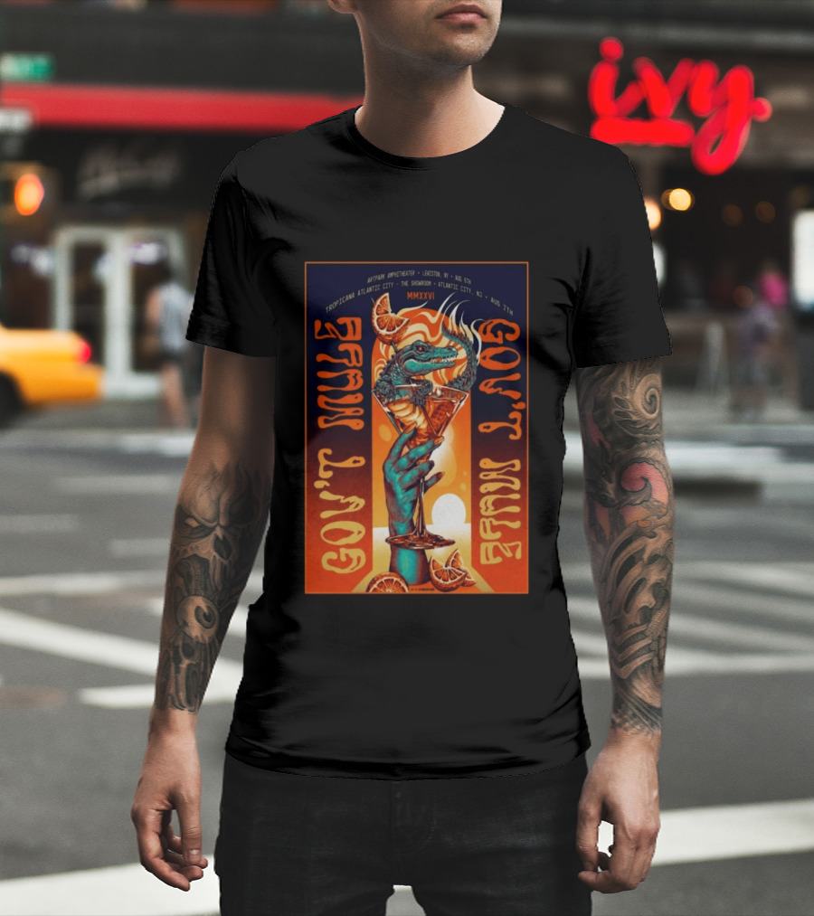 Gov't Mule August 7 Tropicana Showroom Atlantic City MMXXVI Alligator Cocktail T-Shirt