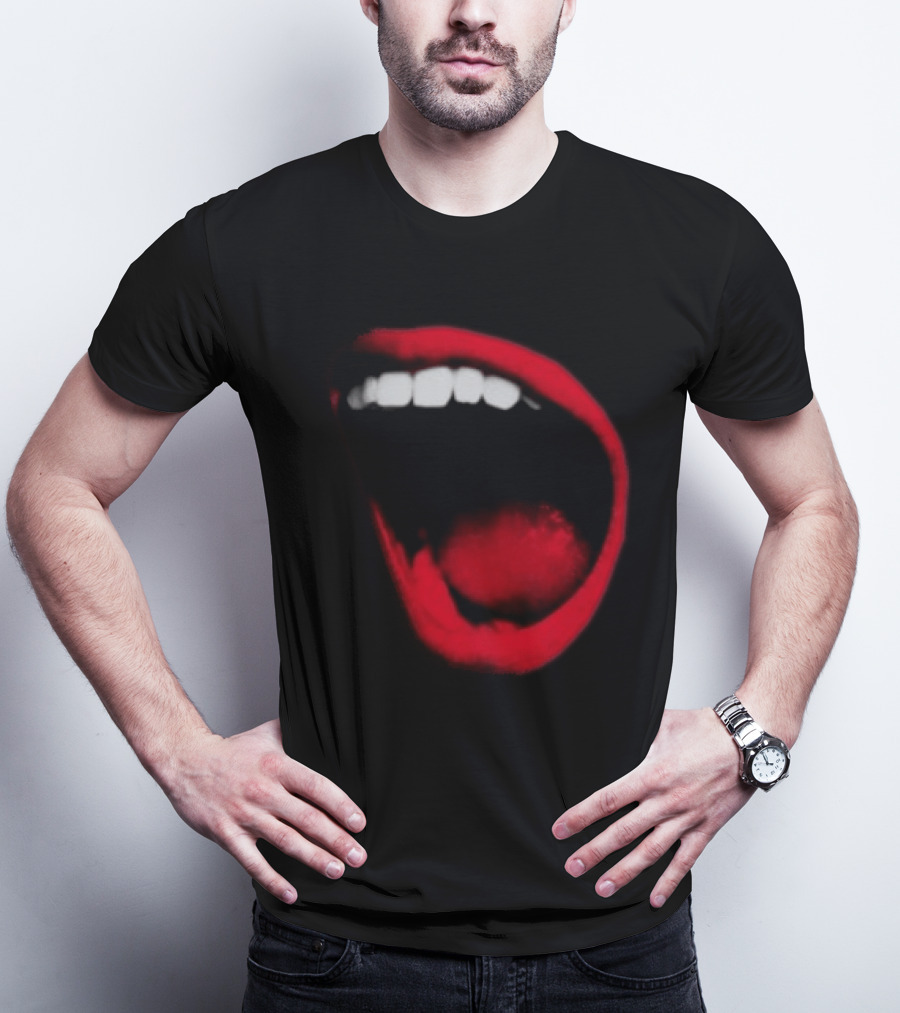 Benjamin Ingrosso Store Mouth European Tour Red Lips Open Mouth Image T-Shirt