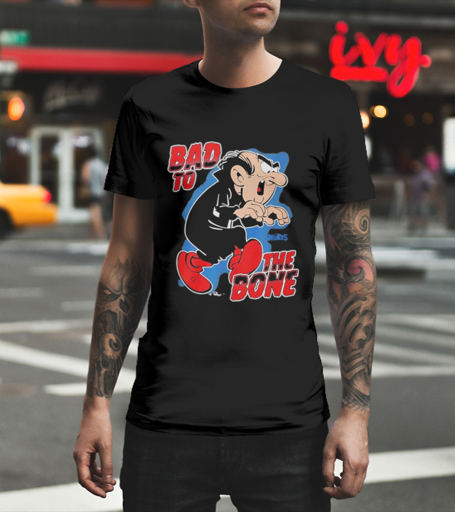 Gargamel Bad To The Bone Smurfs Cartoon Villain T-Shirt