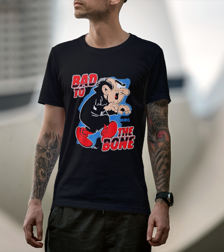 Gargamel Bad To The Bone Smurfs Cartoon Villain T-Shirt