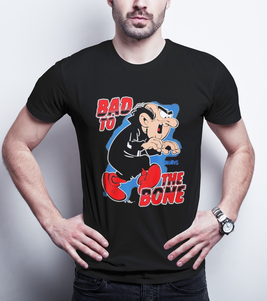 Gargamel Bad To The Bone Smurfs Cartoon Villain T-Shirt