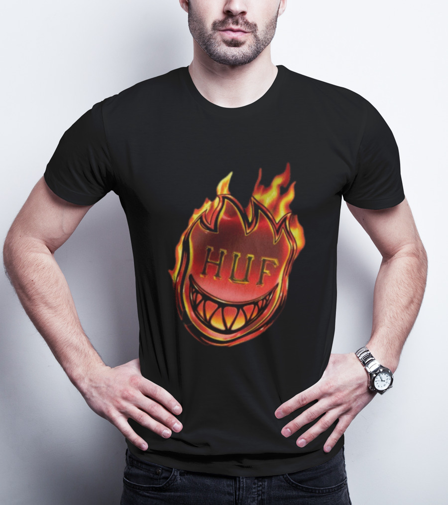 Huf X Spitfire Flame Galaxies Collaboration With Iconic Smiling T-Shirt