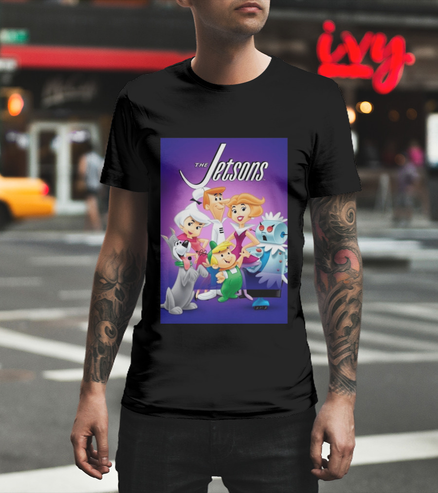 The Jetsons Family 2062 Animation Characters T-Shirt