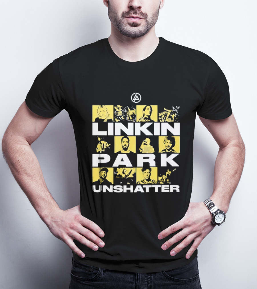 Linkin Park Unshatter Band Members Alternative Rock Compilation T-Shirt