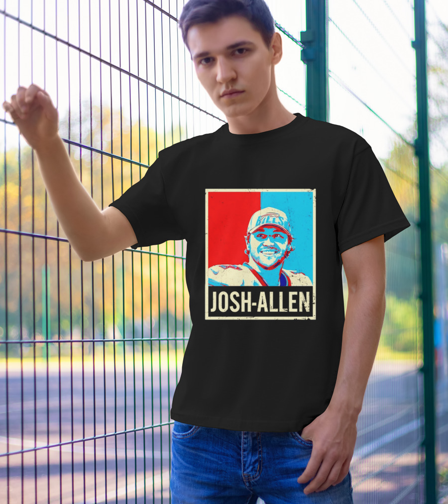 Distressed Josh Allen Buffalo Bills Pop T-Shirt