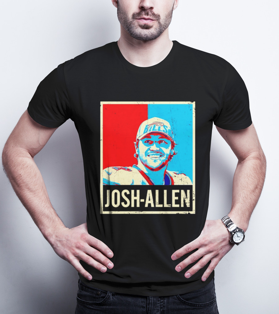 Distressed Josh Allen Buffalo Bills Pop T-Shirt