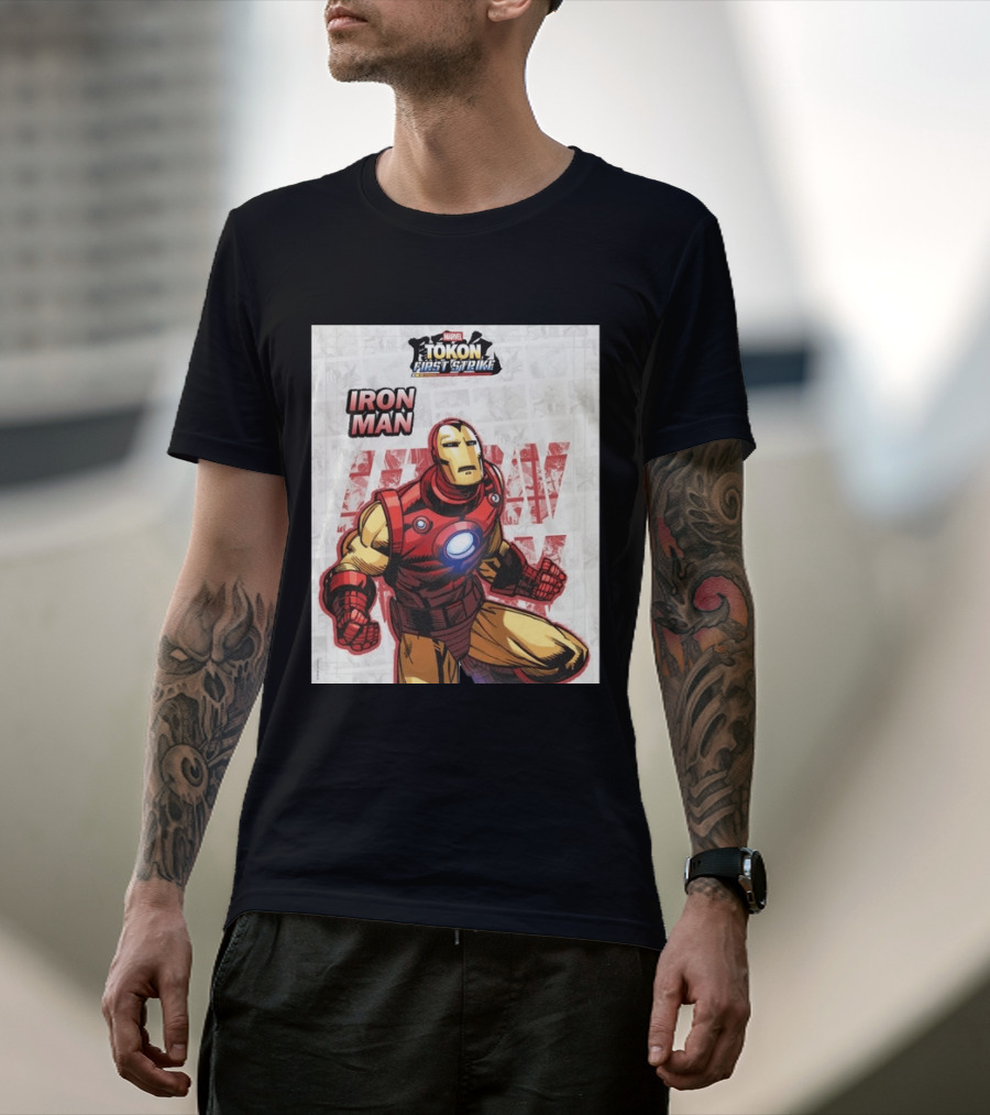 Marvel Tokon First Strike Iron Man Comic T-Shirt