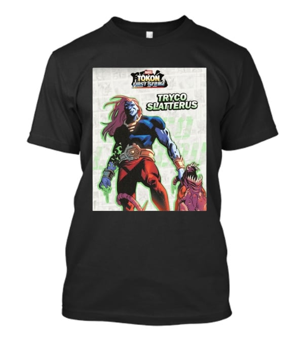 Marvel Tokon First Strike Tryco Slatterus Character With Creature T-Shirt