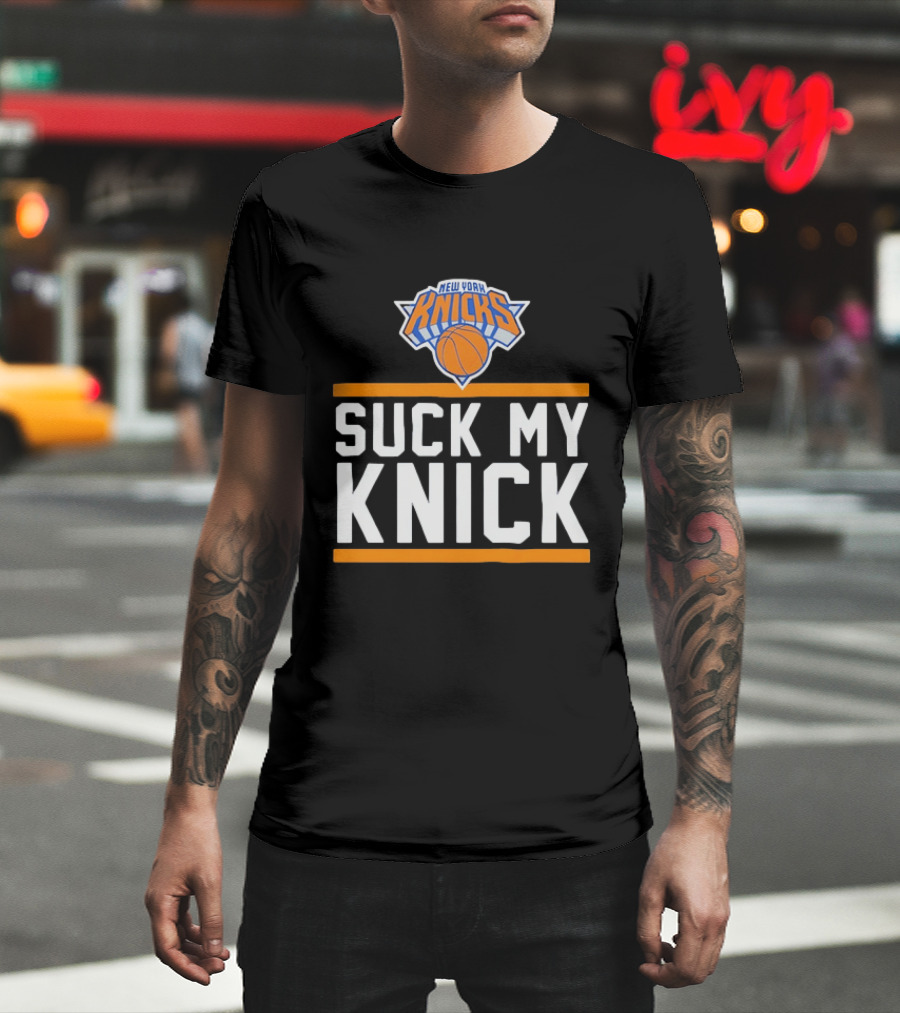 New York Knicks Suck My Knick NBA Basketball T-Shirt