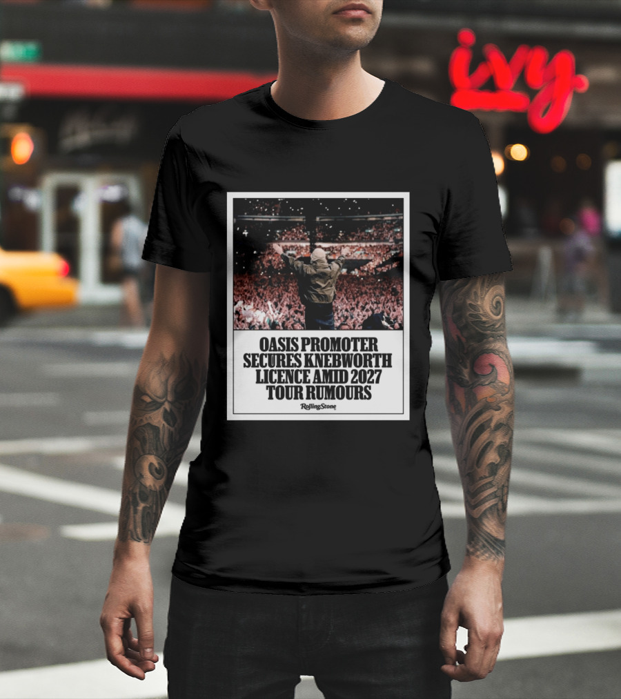 Rolling Stone Oasis Promoter Secures Knebworth Licence Amid 2027 Tour Rumours T-Shirt