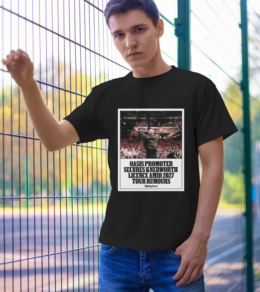 Rolling Stone Oasis Promoter Secures Knebworth Licence Amid 2027 Tour Rumours T-Shirt