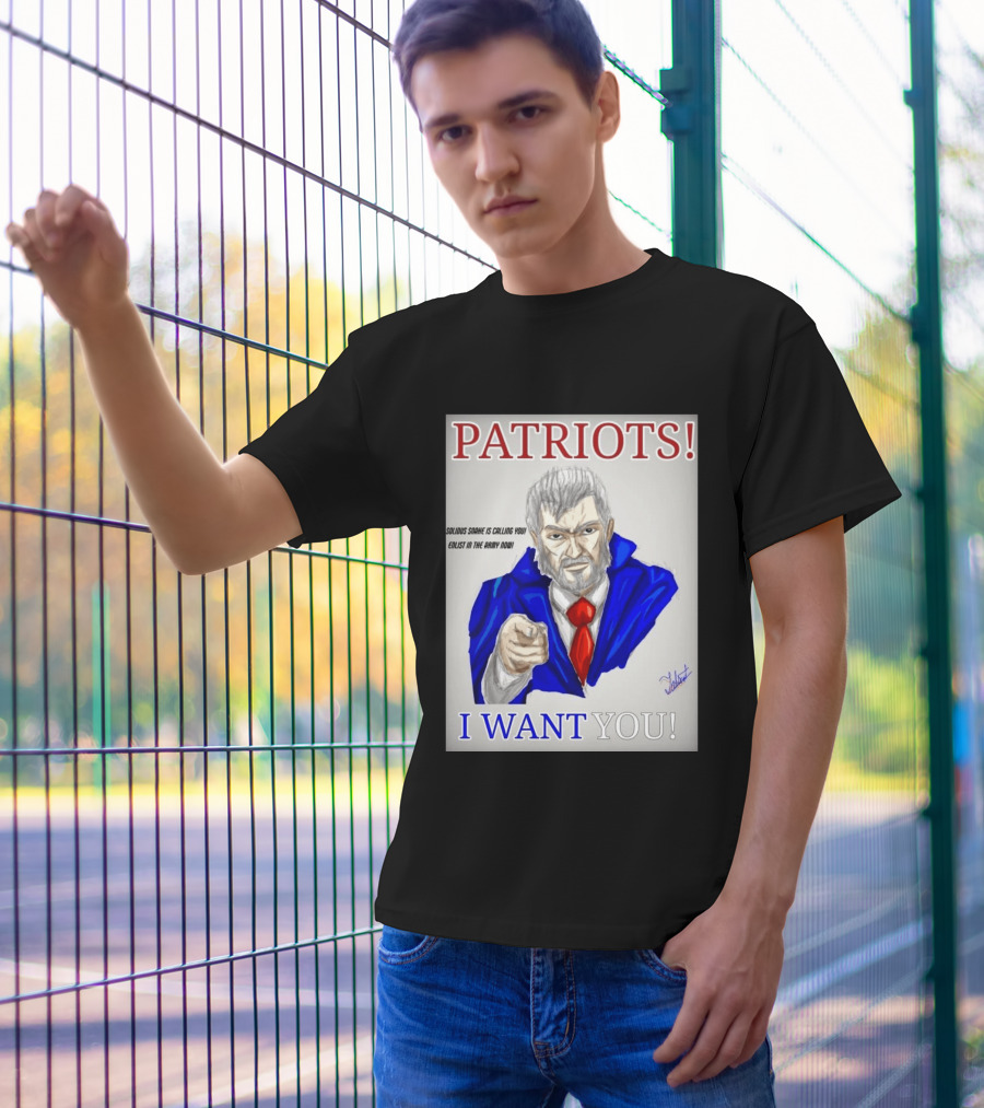 Patriots Solidus Snake Is Calling You Enlist In The Army Now I Want You T-Shirt