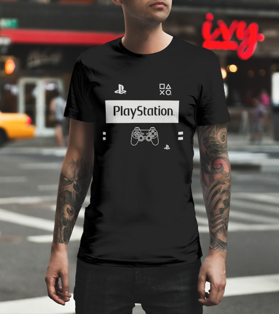 PlayStation Classic Icons Controller Gaming T-Shirt