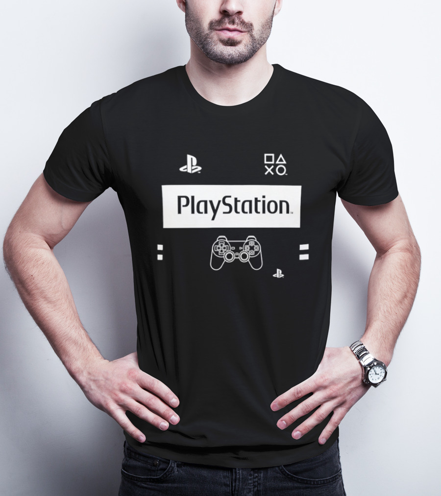 PlayStation Classic Icons Controller Gaming T-Shirt
