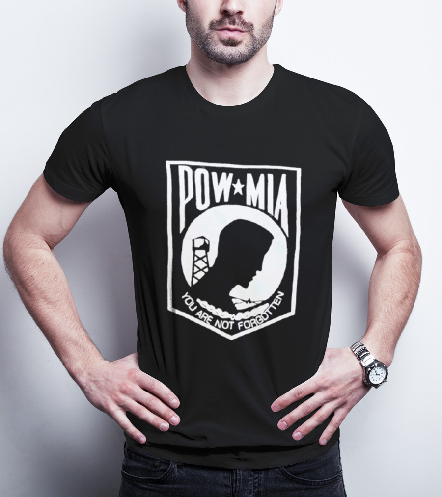 POW MIA You Are Not Forgotten Military Remembrance T-Shirt