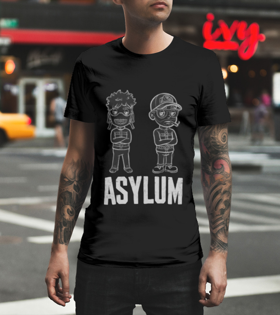 Asylum Remake Store Cartoon Characters T-Shirt