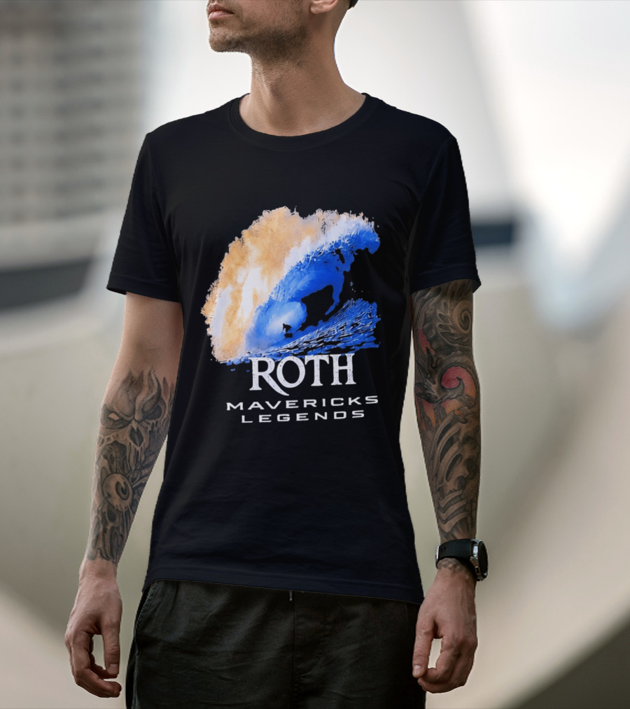 Roth Mavericks Legends Surfing Big Wave Iconography T-Shirt