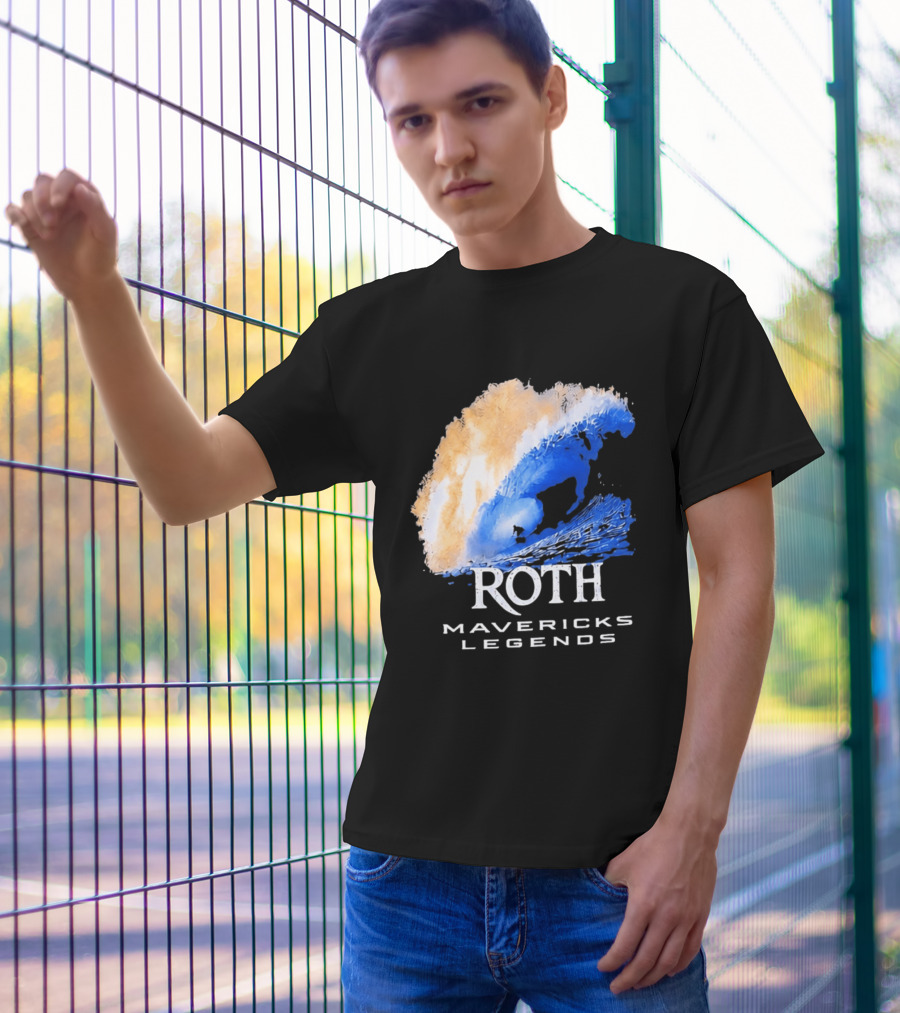 Roth Mavericks Legends Surfing Big Wave Iconography T-Shirt