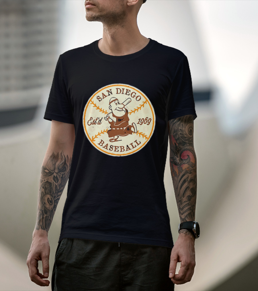 San Diego Padres Swinging Friar Est’d 1969 T-Shirt