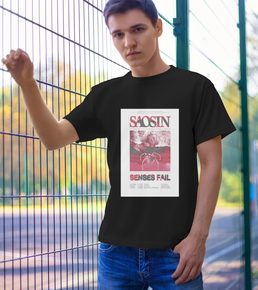 Saosin Sense Fail 2026 New Zealand Tour T-Shirt