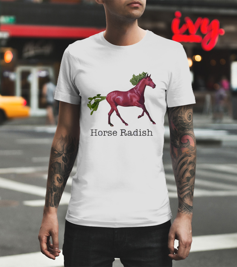Horse Radish Vegetable Pun Humor T-Shirt