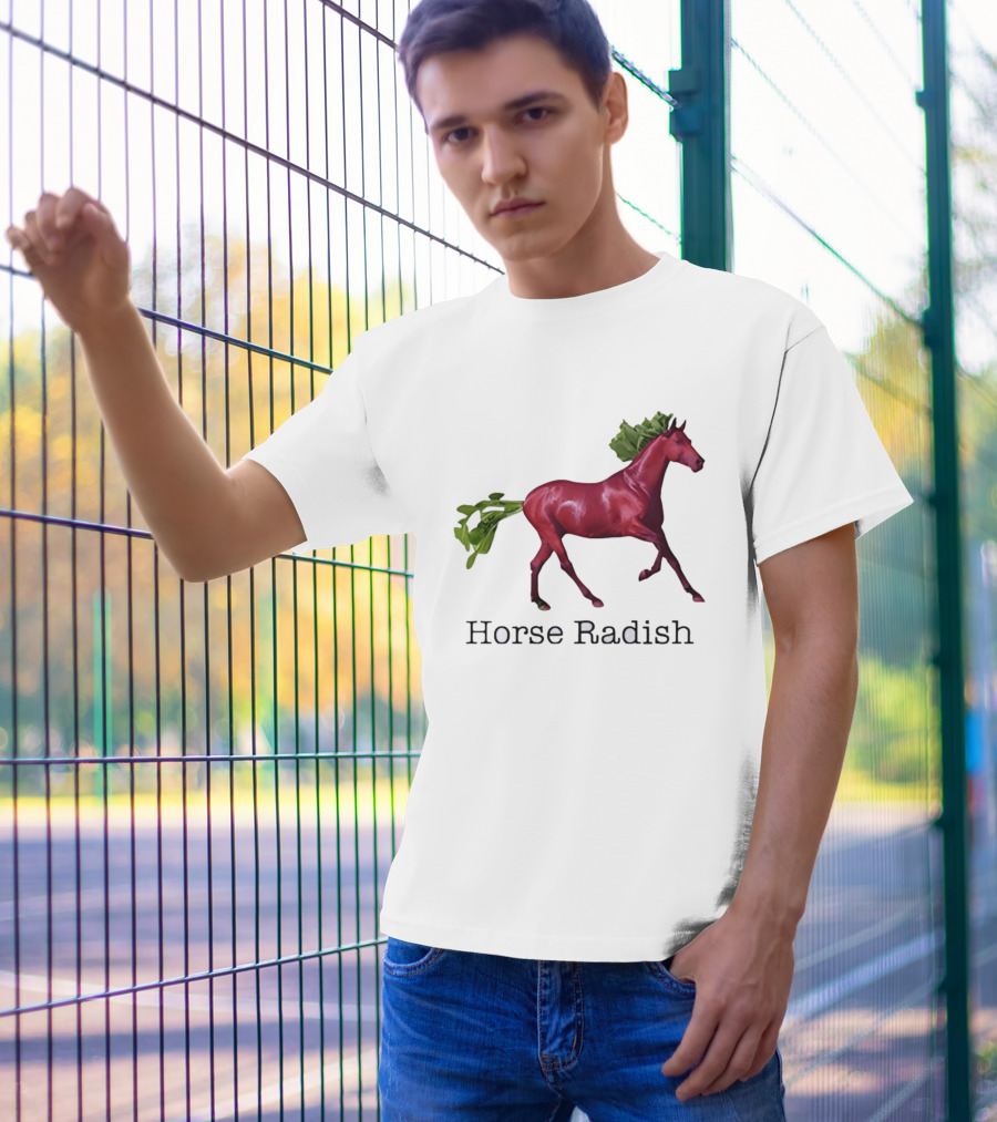 Horse Radish Vegetable Pun Humor T-Shirt
