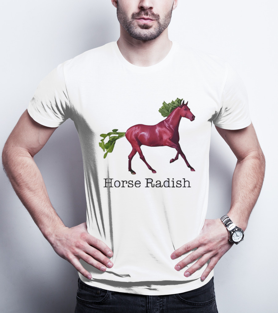 Horse Radish Vegetable Pun Humor T-Shirt