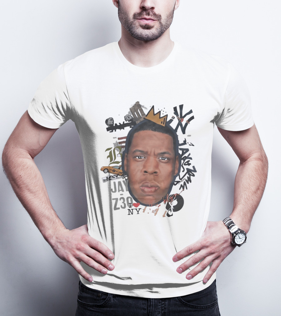 Jay Z Brooklyn 4 44 Hard Knock Life Collage Crown NYC Taxi T-Shirt
