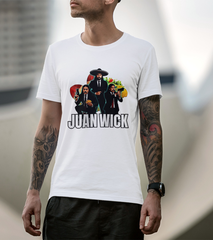 Juan Wick John Wick Taco Sombrero Mexican T-Shirt