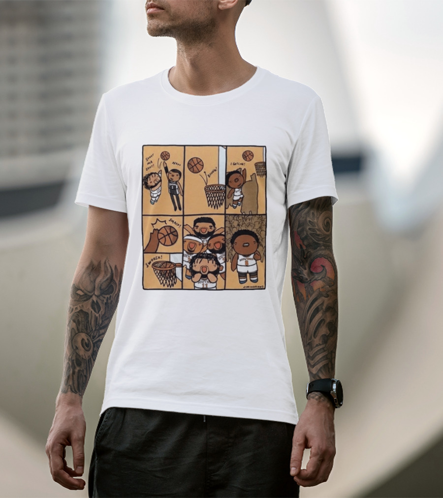 Karl Anthony Towns Jimindraws Knicks Shoot My Shot Basketball Comic T-Shirt