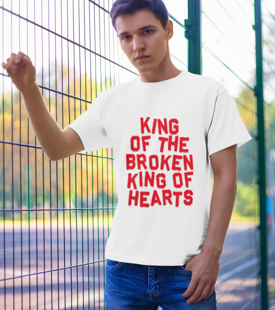 King Of The Broken King Of Hearts Bold Red T-Shirt