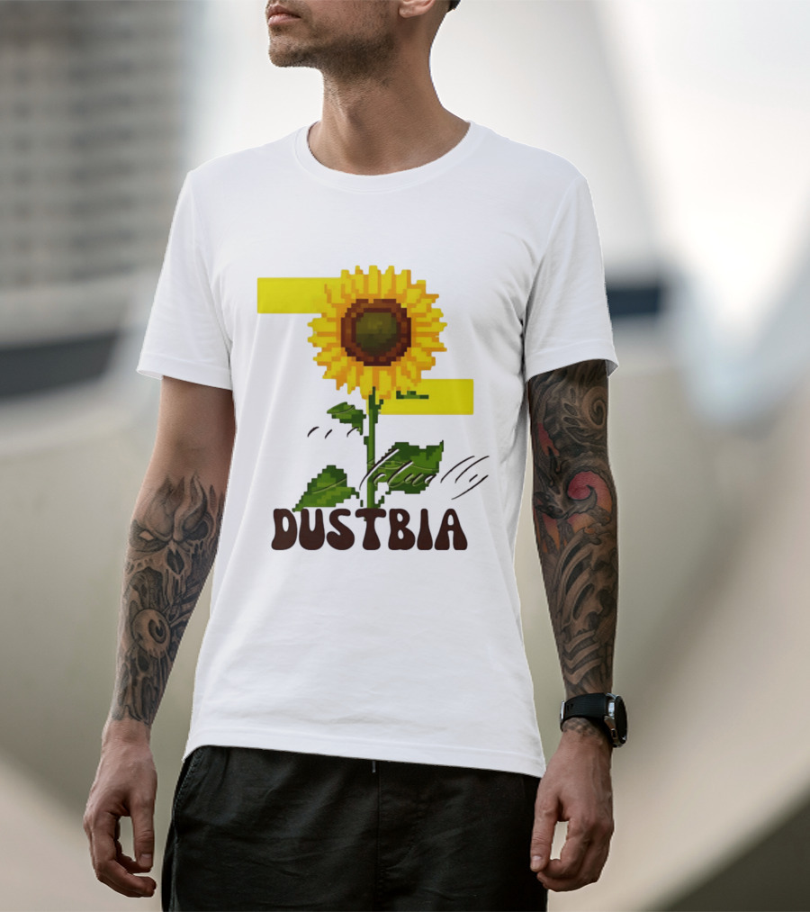 Love Actually Dustbia Pixel Sunflower T-Shirt