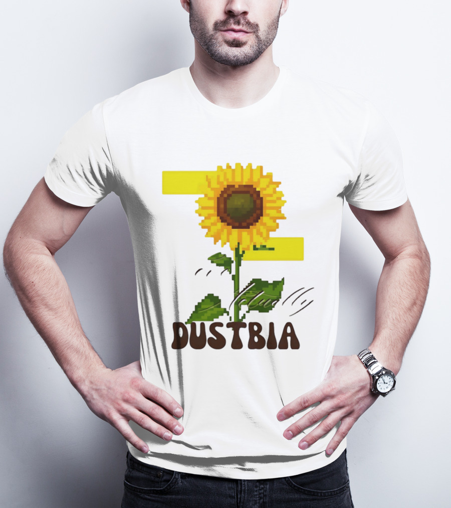 Love Actually Dustbia Pixel Sunflower T-Shirt