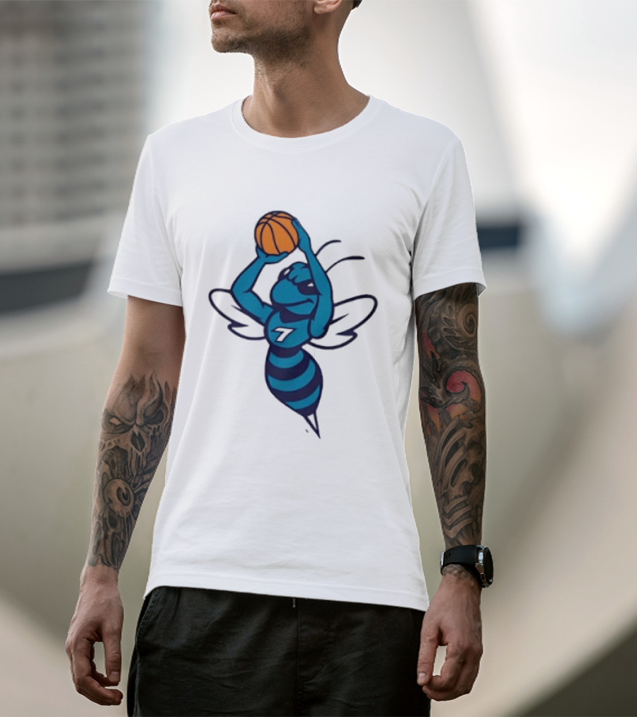 Original Charlotte Hornets Basketball Hornet Shooter T-Shirt