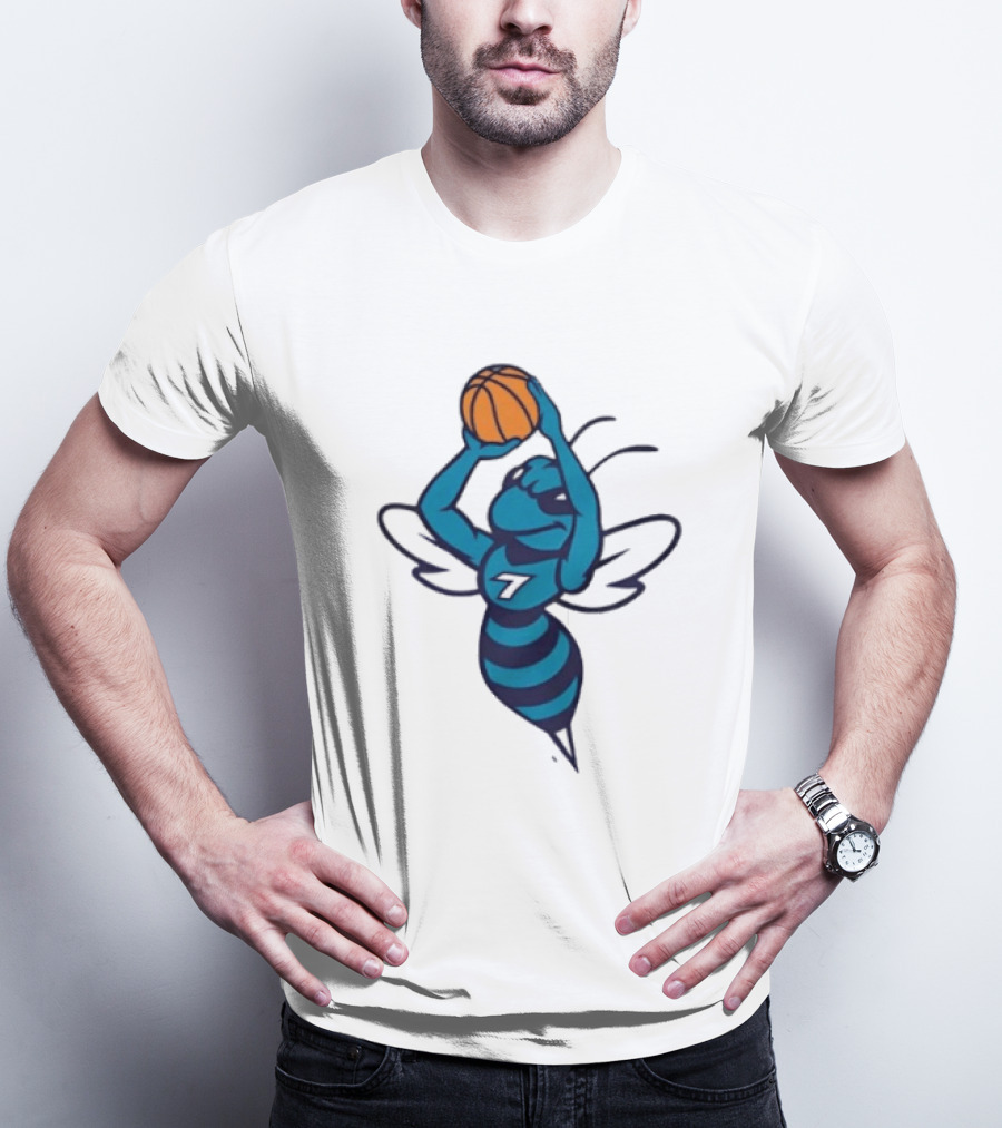 Original Charlotte Hornets Basketball Hornet Shooter T-Shirt