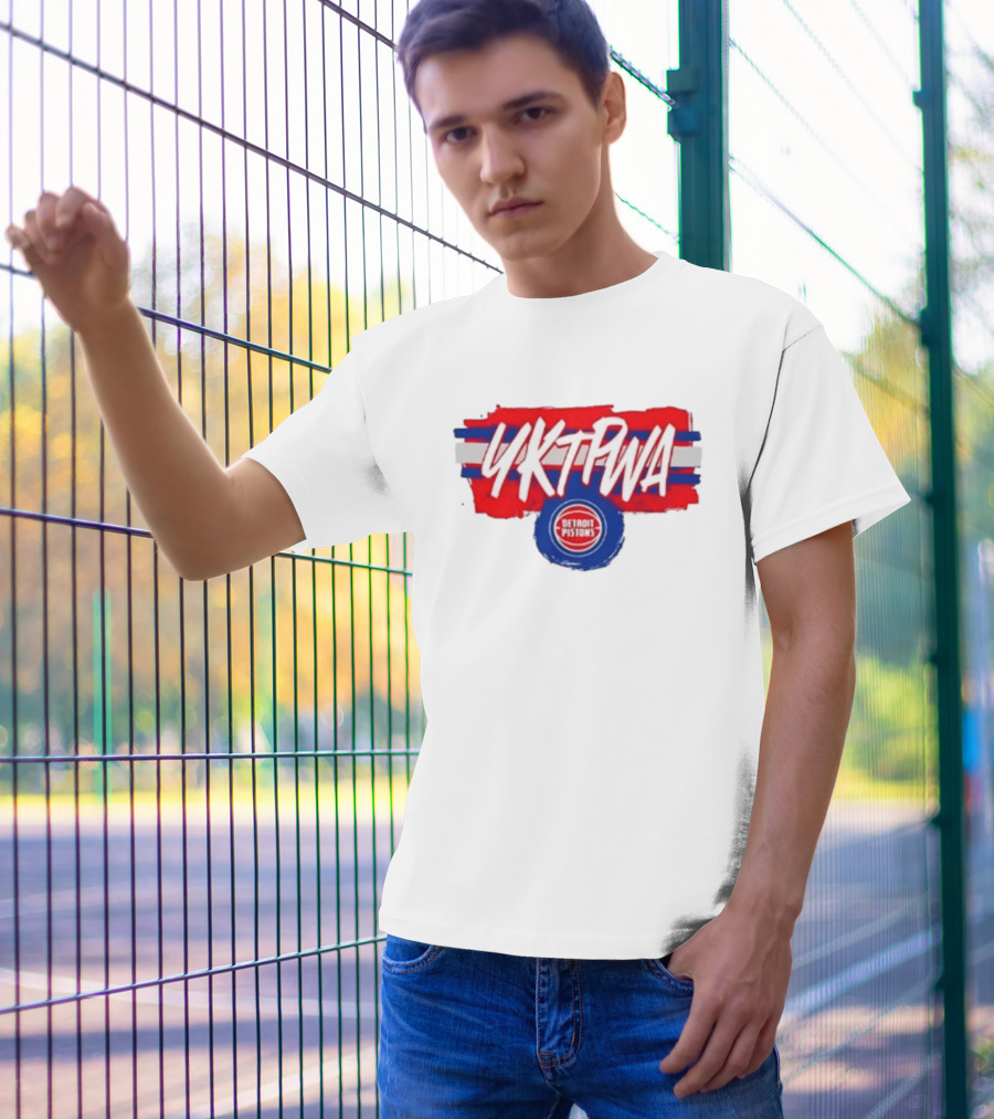 Yktpwa Detroit Pistons Celebration T-Shirt