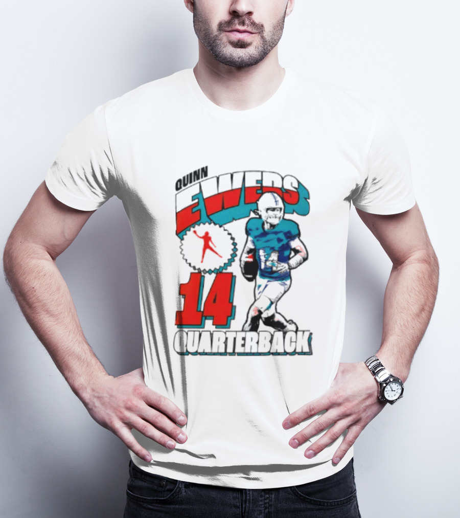 Quinn Ewers Miami Dolphins 14 Football Quarterback T-Shirt