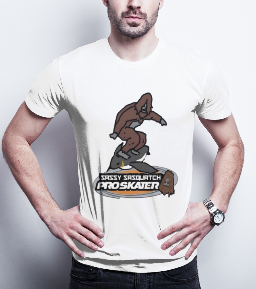 Sassy Sasquatch Pro Skater Meme T-Shirt
