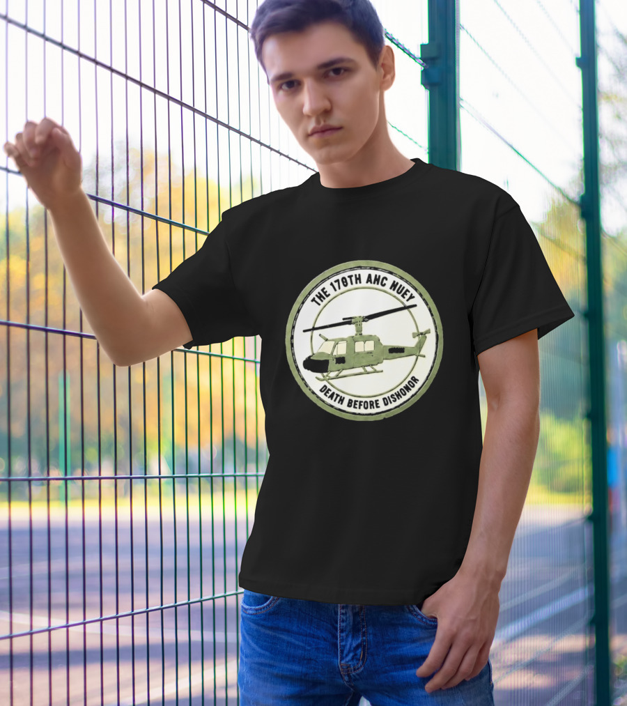 The 178th AHC Huey Death Before Dishonor Helicopter T-Shirt