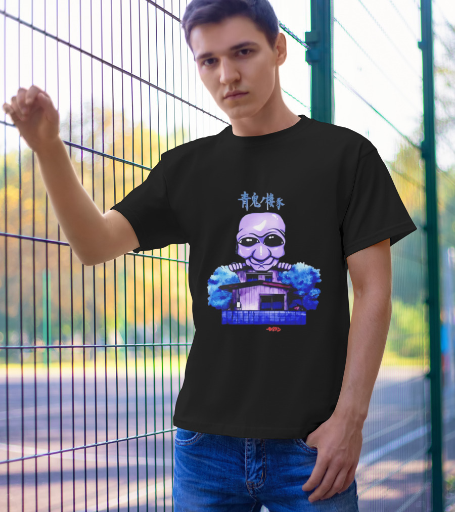 Ao Oni Horror House Anime Collaboration Featuring Moiun T-Shirt