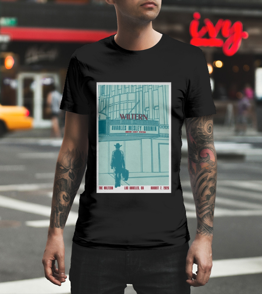 Charles Wesley Godwin Live At The Wiltern With Lilly Hiatt August 7 2026 Los Angeles CA T-Shirt