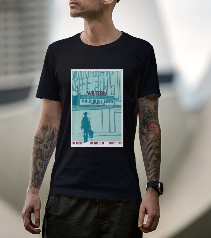 Charles Wesley Godwin Live At The Wiltern With Lilly Hiatt August 7 2026 Los Angeles CA T-Shirt