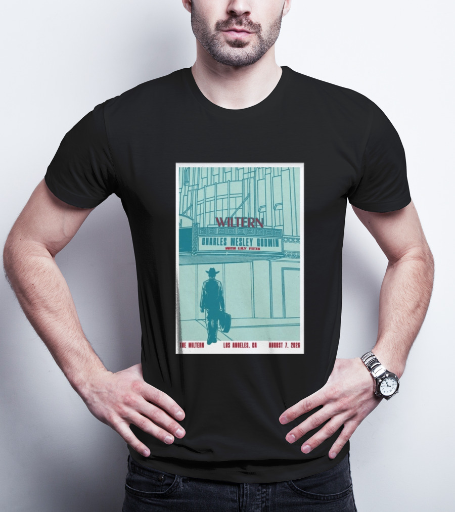 Charles Wesley Godwin Live At The Wiltern With Lilly Hiatt August 7 2026 Los Angeles CA T-Shirt
