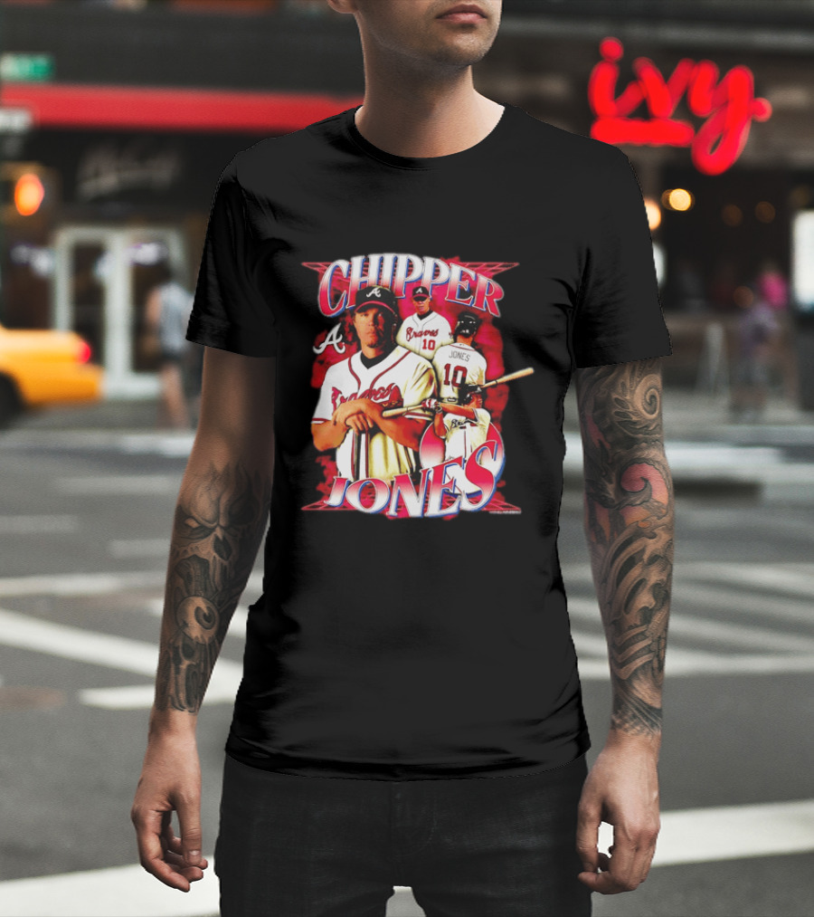Chipper Jones Atlanta Braves Number 10 MLB Legend T-Shirt