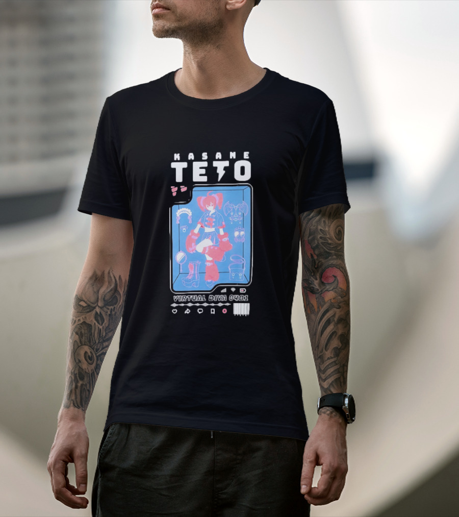Kasane Teto Virtual Diva 0401 Vocaloid Anime Accessories And Outfit Collection T-Shirt