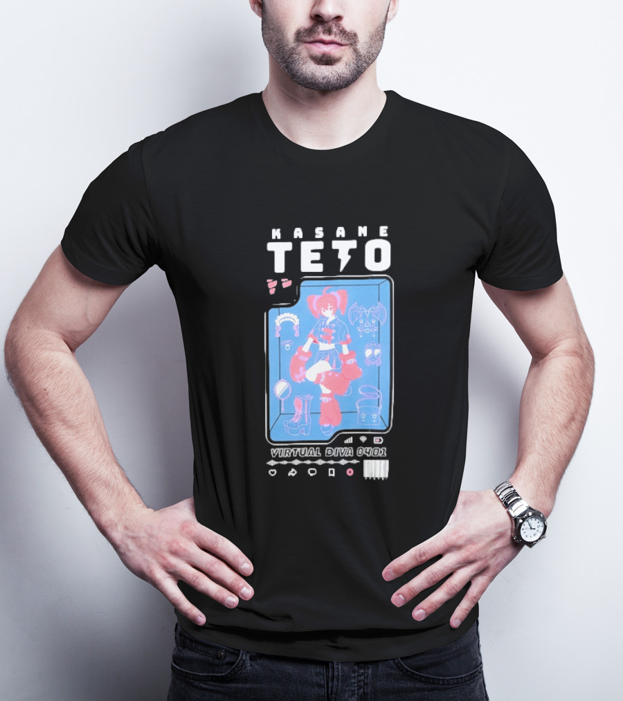 Kasane Teto Virtual Diva 0401 Vocaloid Anime Accessories And Outfit Collection T-Shirt