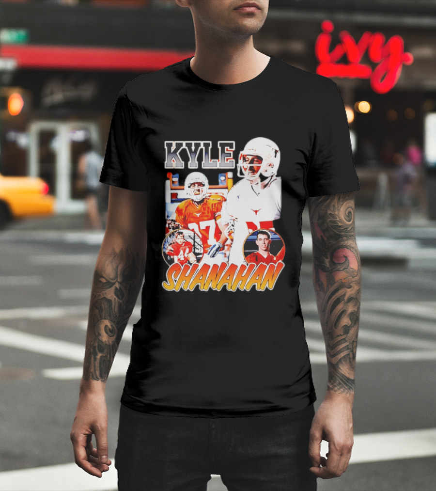Kyle Shanahan Texas Longhorns Football Legend Player Number 17 T-Shirt