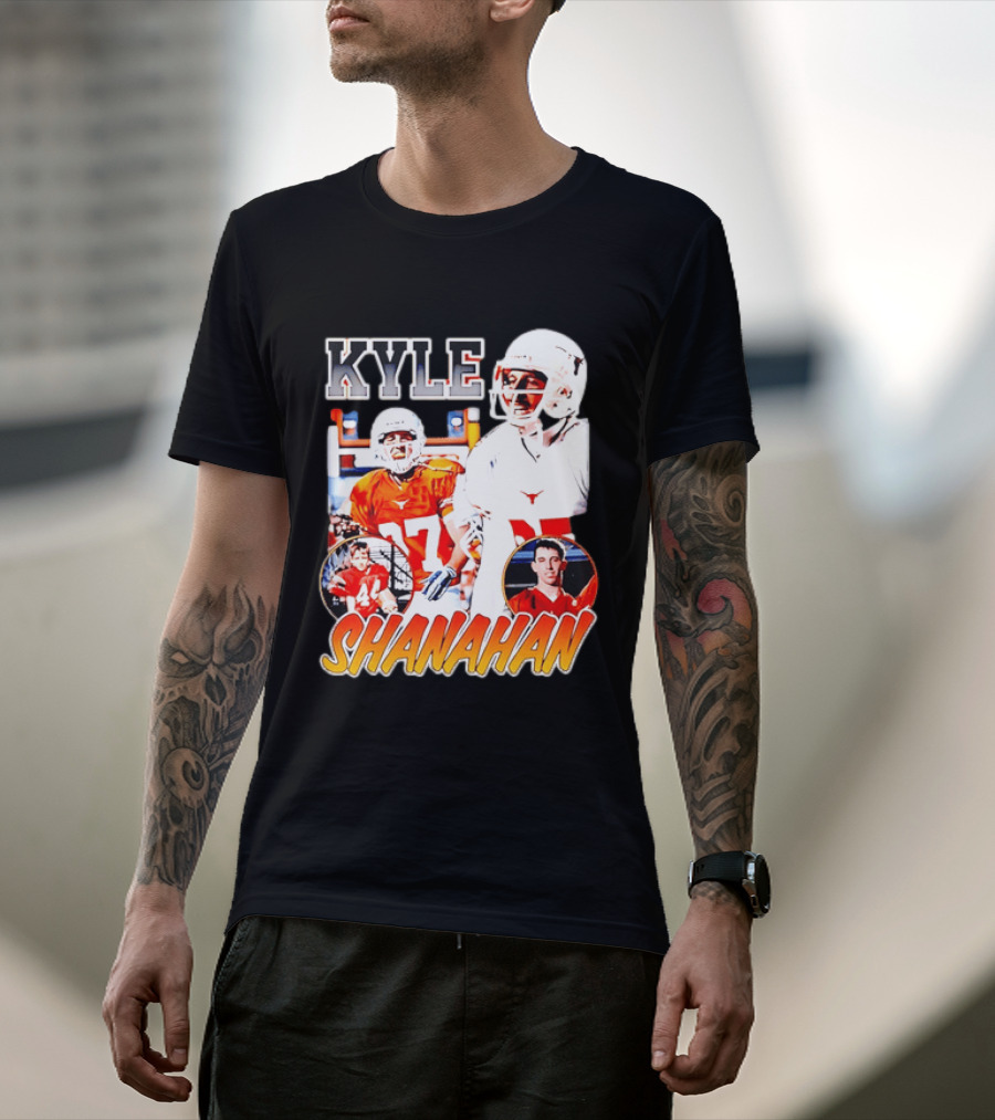 Kyle Shanahan Texas Longhorns Football Legend Player Number 17 T-Shirt