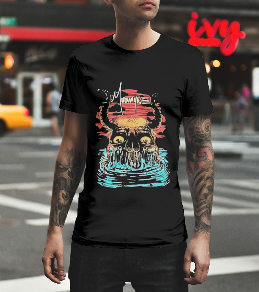 Mudvayne Skull Horns Water Heavy Metal T-Shirt