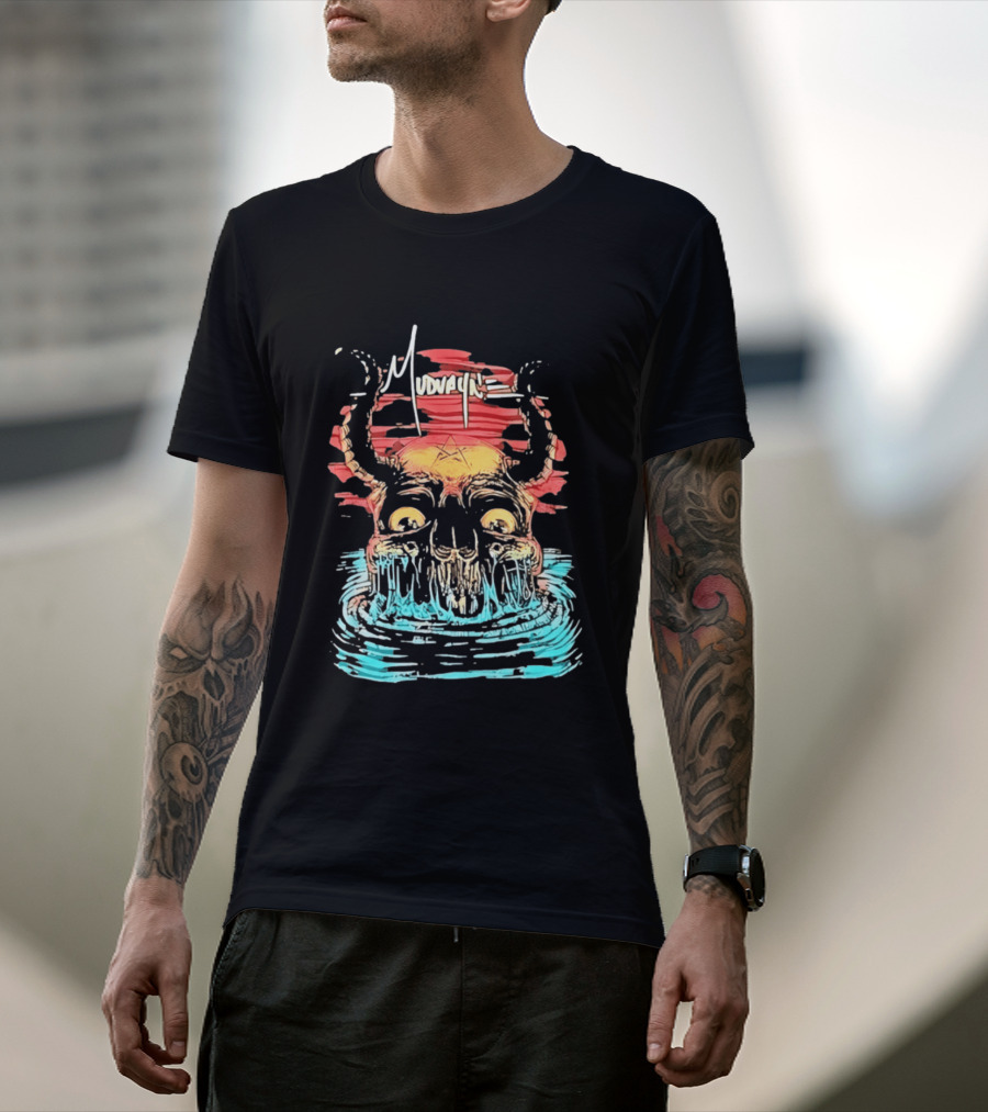 Mudvayne Skull Horns Water Heavy Metal T-Shirt